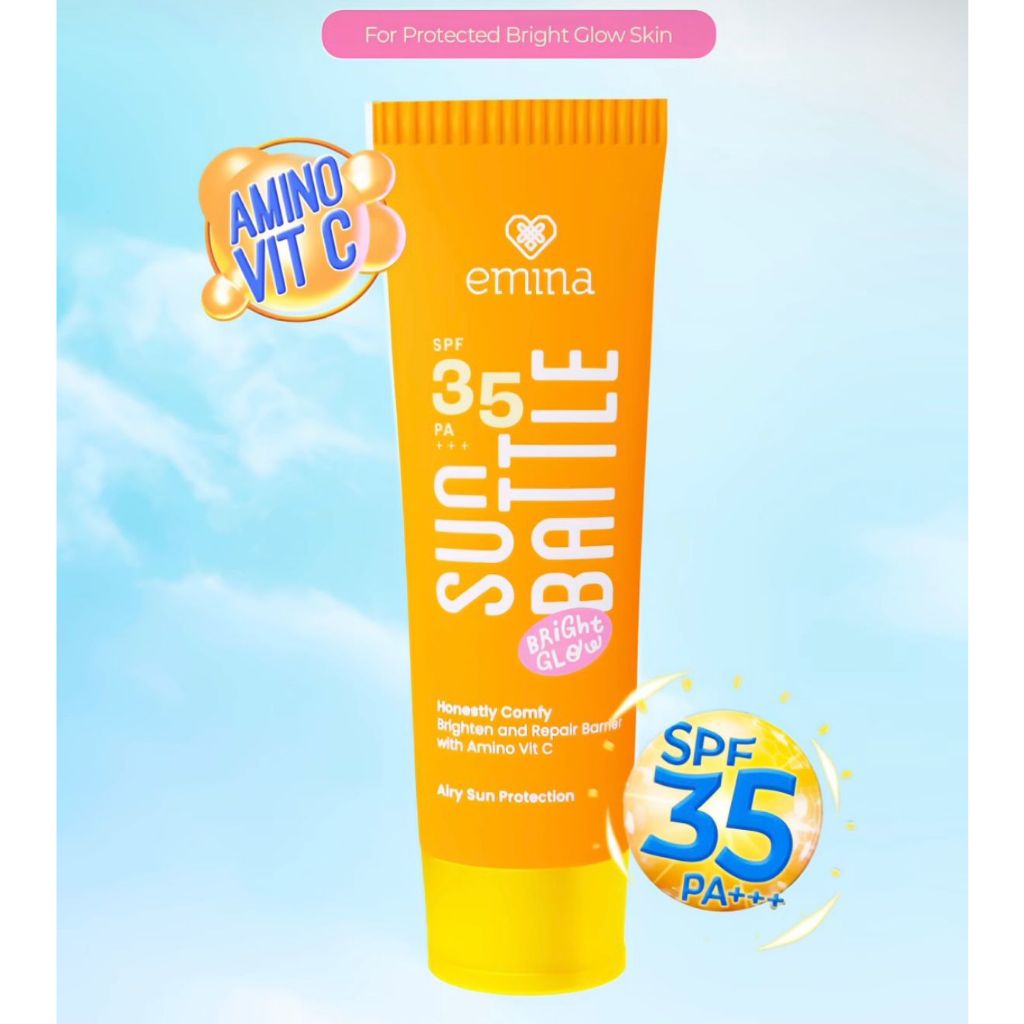 Jual Emina Mini Sun battle spf 35 PA+++ 20ml ( KEMASAN BOX ) | Shopee ...