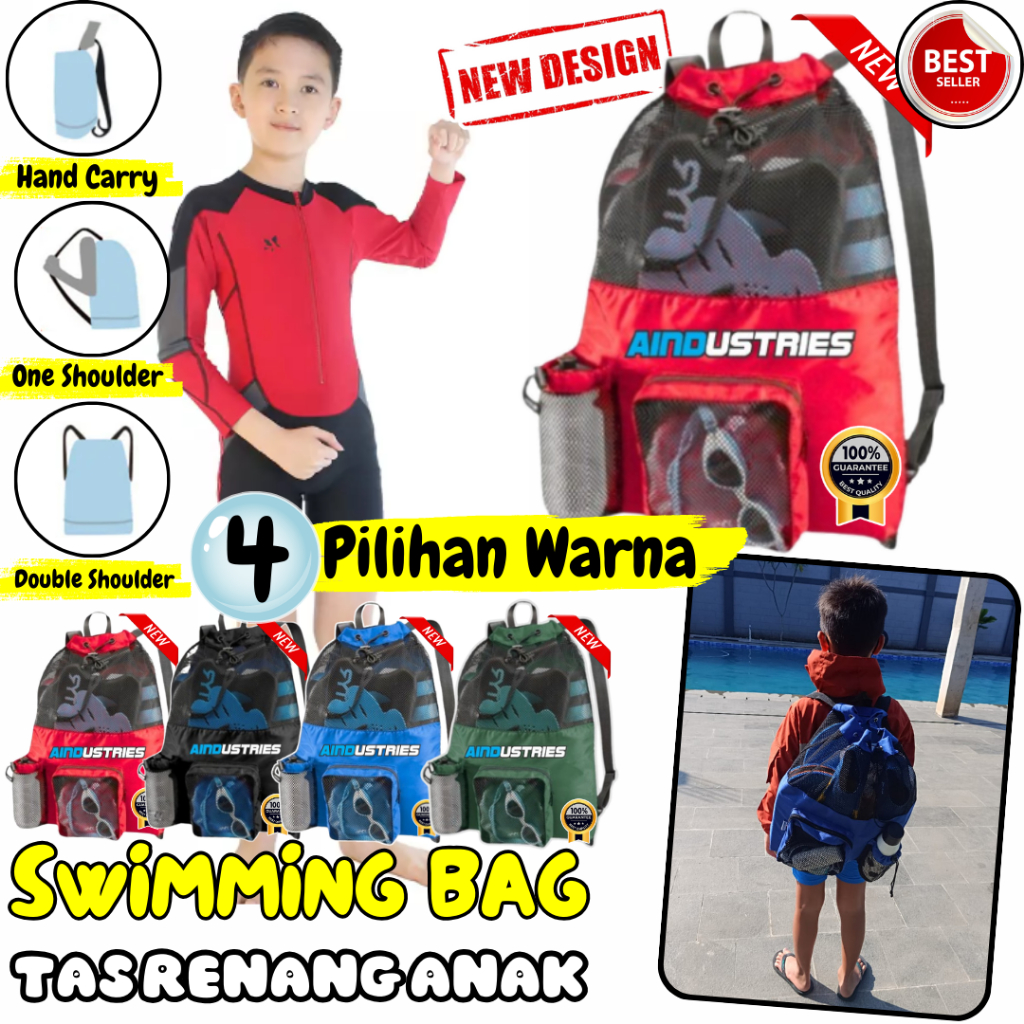 Jual Kantong Punggung Renang Anak Berenang Tas Penyimpanan Membawa Alat ...