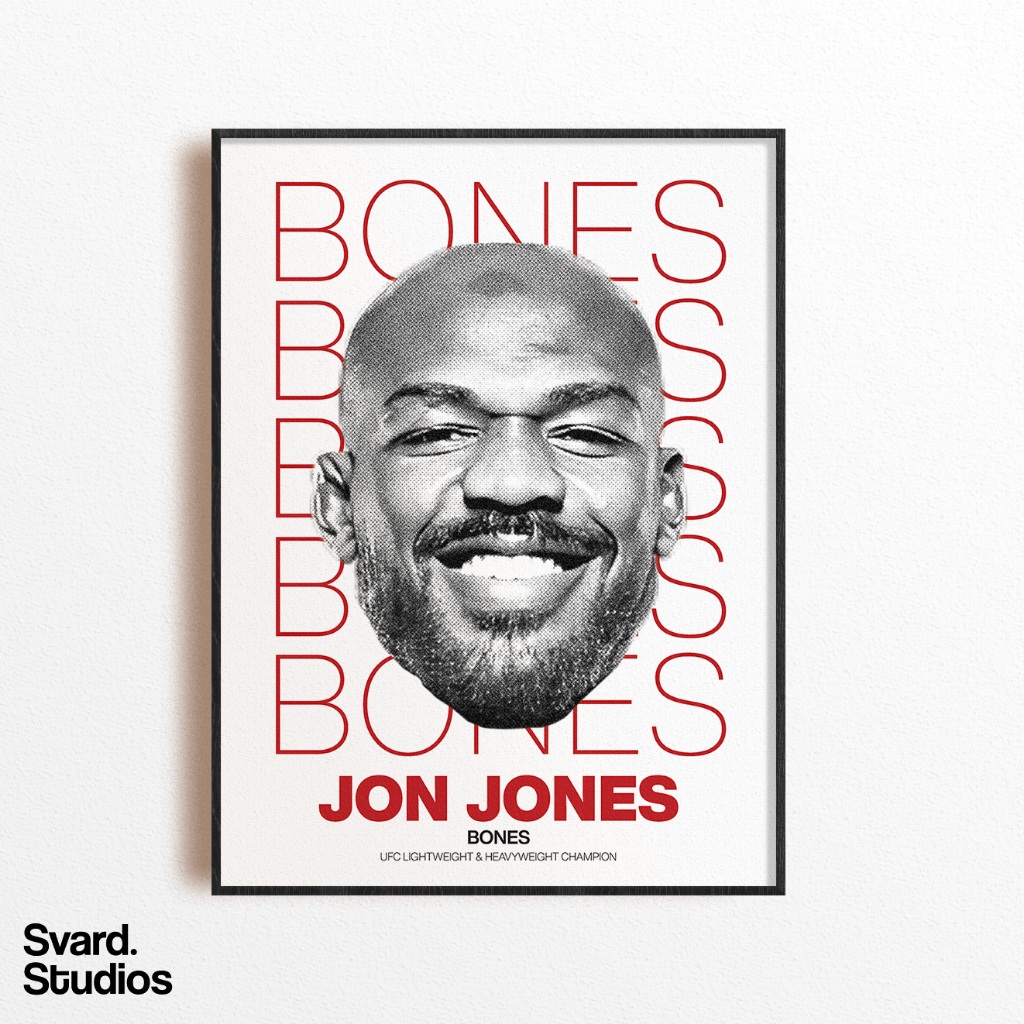 Jual Poster Jon Jones "Bones" - UFC Frameblock | Shopee Indonesia