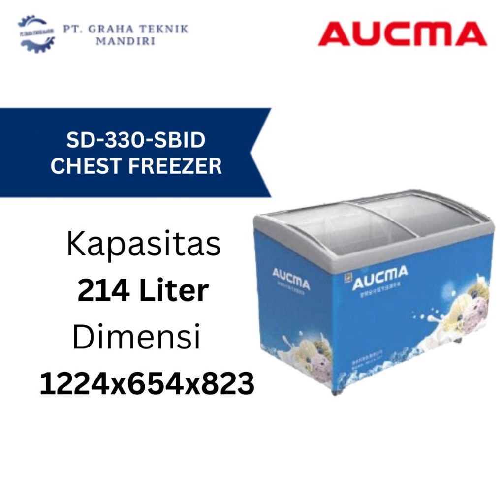 Jual Kulkas Chest Freezer untuk Frozen Food & Es Krim 214 Liter SD330-SBID | Shopee Indonesia