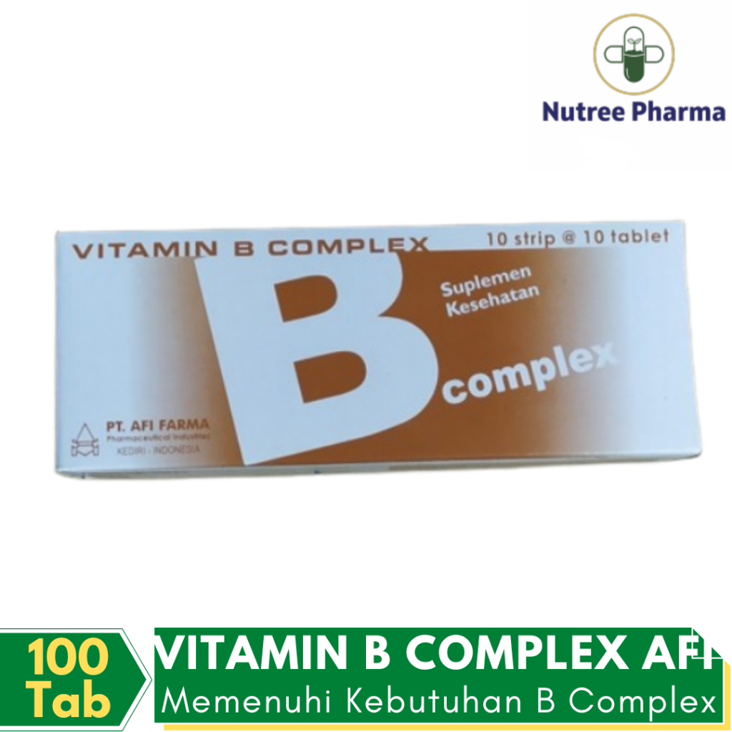 Jual Vitamin B Complex Box Isi 100 Tablet | Suplemen Vitamin B Complex ...