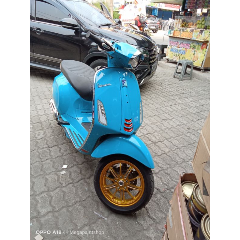 Jual Cat warna biru tosca pesva metic / Cat motor warna blue tosca ...