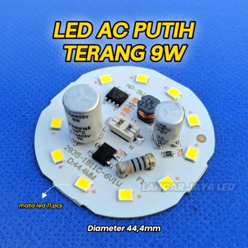 Jual LED AC PUTIH TERANG 9 Watt ~Lancar Jaya Led~ | Shopee Indonesia