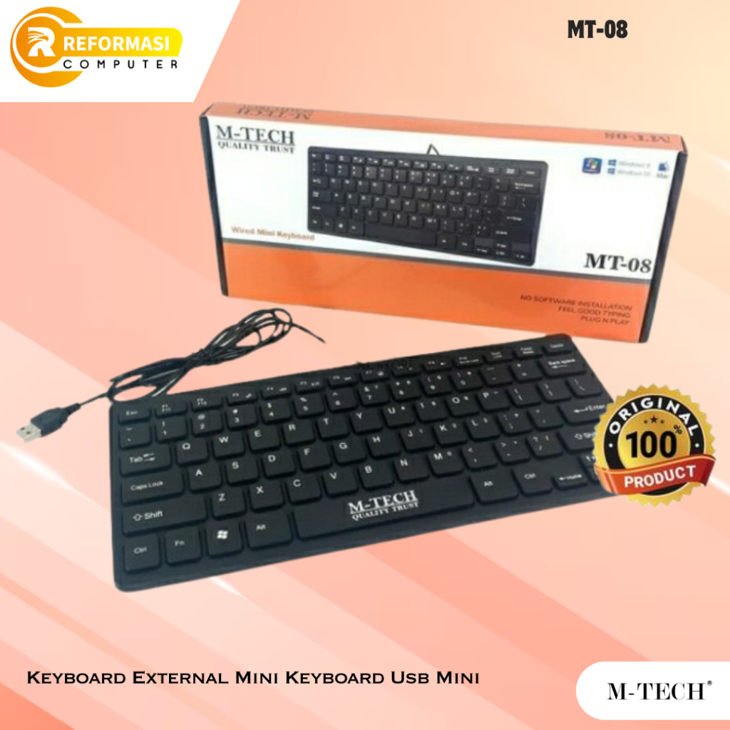 Jual M-TECH Keyboard Mini M-Tech MT-08 Keyboard External Mini Keyboard ...