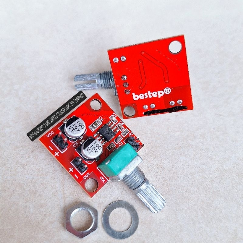 Jual KIT AMPLI LM 386 PLUS POTENSIO MODUL AMPLIFIER MONO LM386+POTENSIO ...