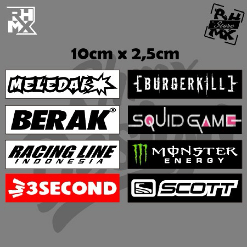 Jual sticker racing pack motor viral terbaru stiker vinyl stiker list ...