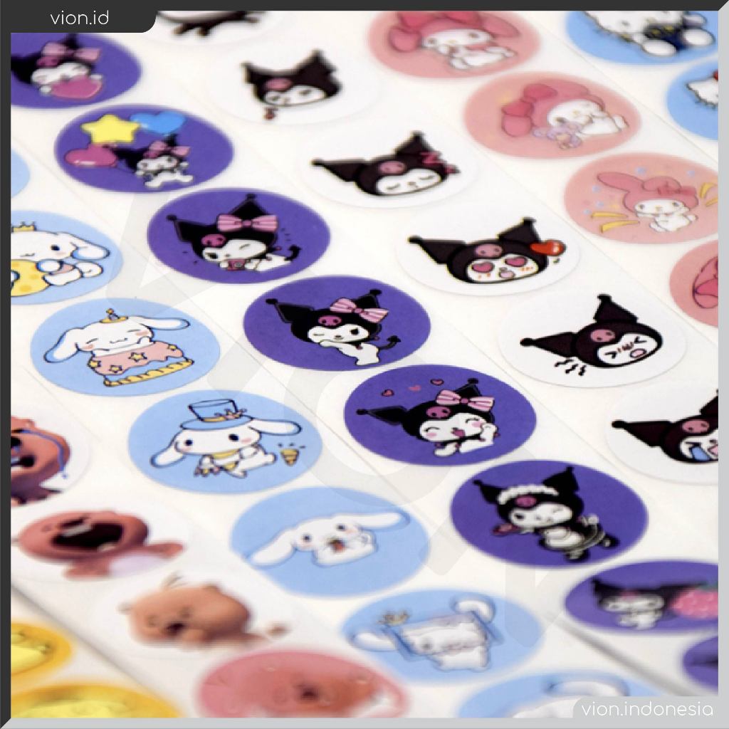 Jual Stiker Roll Cartoon Label Lucu Isi 500 Lembar Motif Kartun Untuk ...