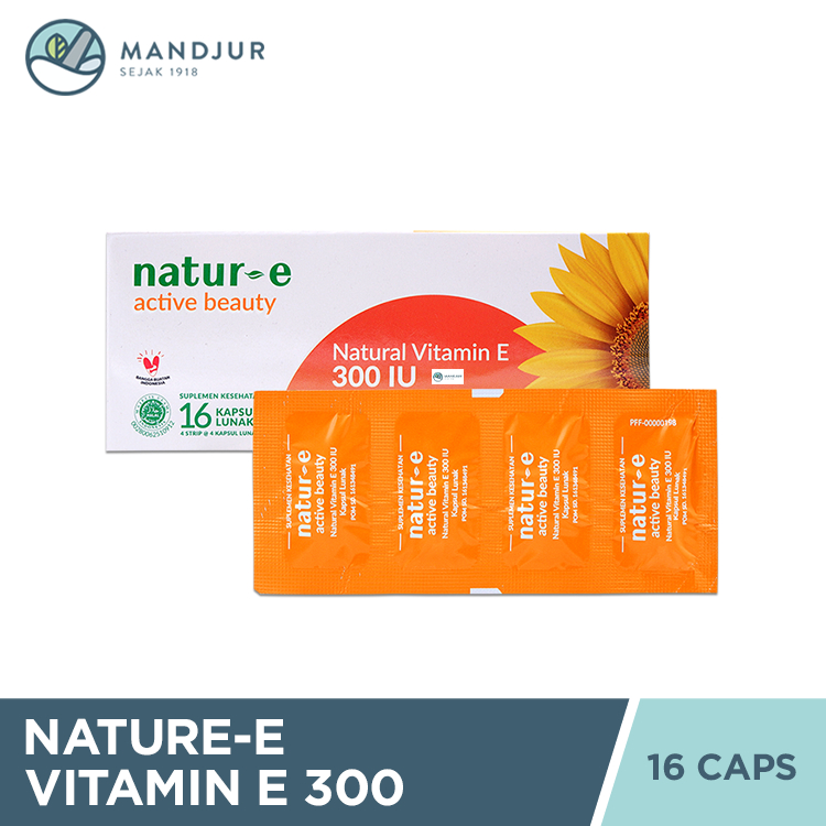 Jual Natur E Natural Vitamin E 300 IU Isi 16 Kapsul - Suplemen Kulit ...