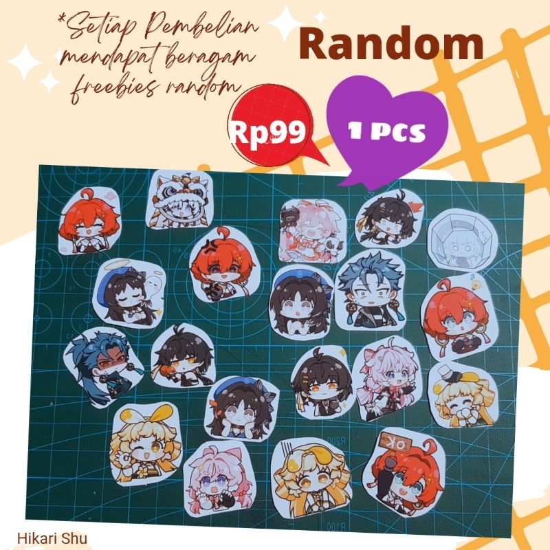 Jual Harga Satuan Sticker Aesthetic Wuthering Waves ( WuWa ) Random ...
