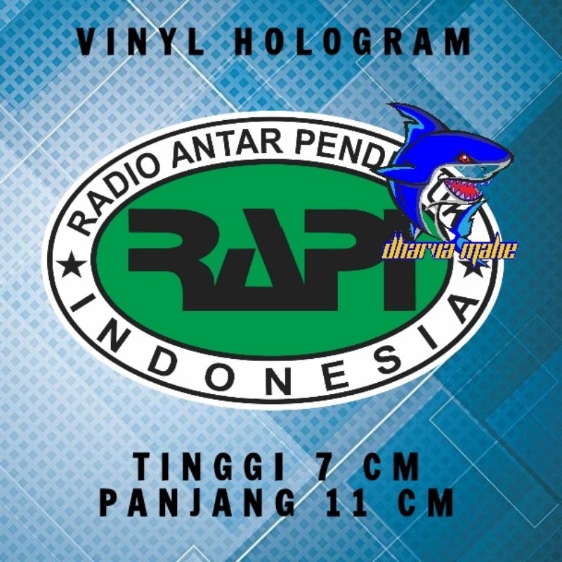 Jual RAPI, RADIO ANTAR PENDUDUK INDONESIA, BAHAN STIKER HOLOGRAM ...