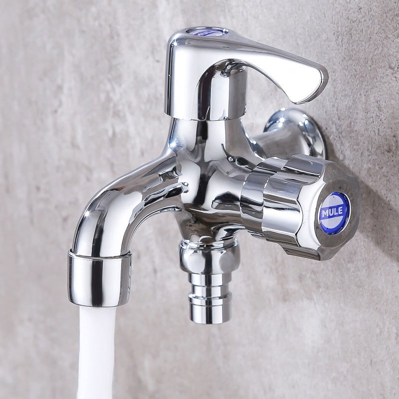 Jual Kran Cabang Chrome Kran air Keran Tembok Wall Tap Mesin Kran mesin ...