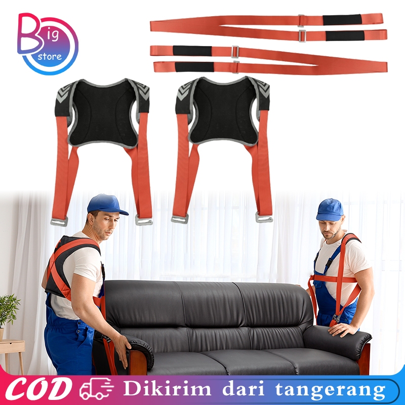Jual 1set Moving Strap Adjustable Angkat Barang Berat Tali Pengangkat ...