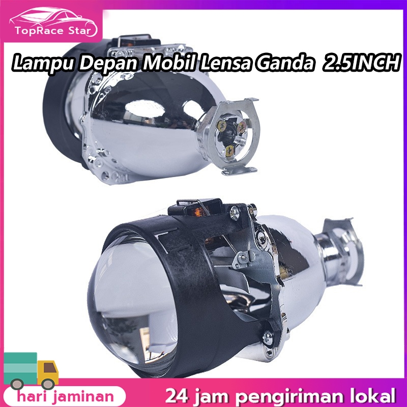 Jual BILED 2.5 INCH DC 12V 55W PROJECTOR LED BLUE LENS PROJIE Lensa ...