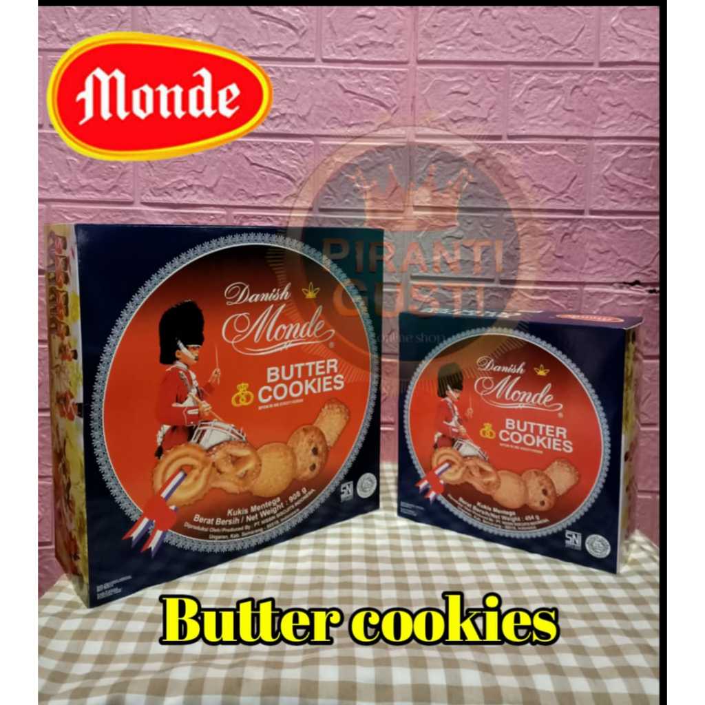 Jual Monde butter cookies kemasan kaleng 908 gr dan 454 gr/kue lebaran ...