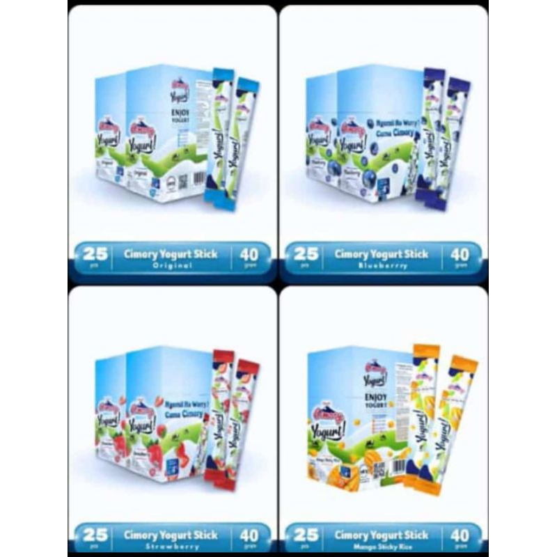 Jual cimory yoghurt stik 40g 1 box isi 25pcs | Shopee Indonesia
