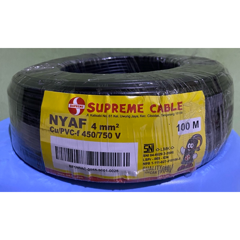 Jual Kabel NYAF 4mm Supreme 100m Original | Shopee Indonesia