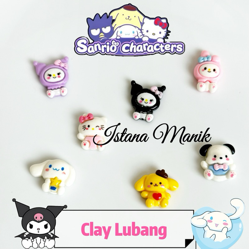 Jual Resin Clay Labubu Dress Sanrio GID Ada Lubang Tembus (10pcs ...