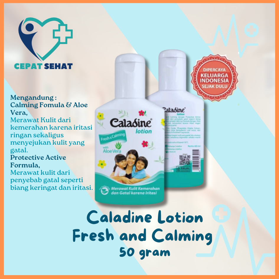 Jual Caladine Lotion Fresh and Calming kemasan 50ml | Shopee Indonesia