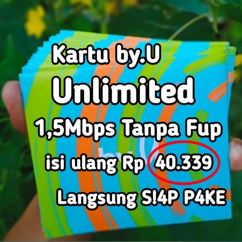 Jual KARTU BYU UNLIMITED 1,5Mbps / TELKOMSEL MASA AKTIF SE UMUR HIDUP ...