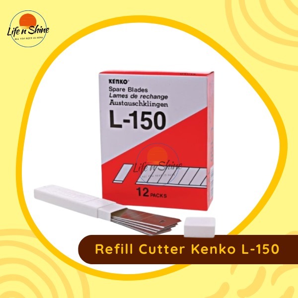 Jual ISI CUTTER KENKO L 150 ISI PISAU CUTER L150 REFILL KATER BESAR Box ...