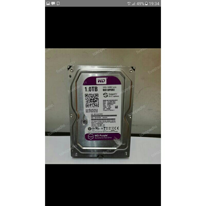 Jual HARDDISK INTERNAL 1TB TYPE SATA UKURAN 3"5INCH HDD CCTV DAN PC ...