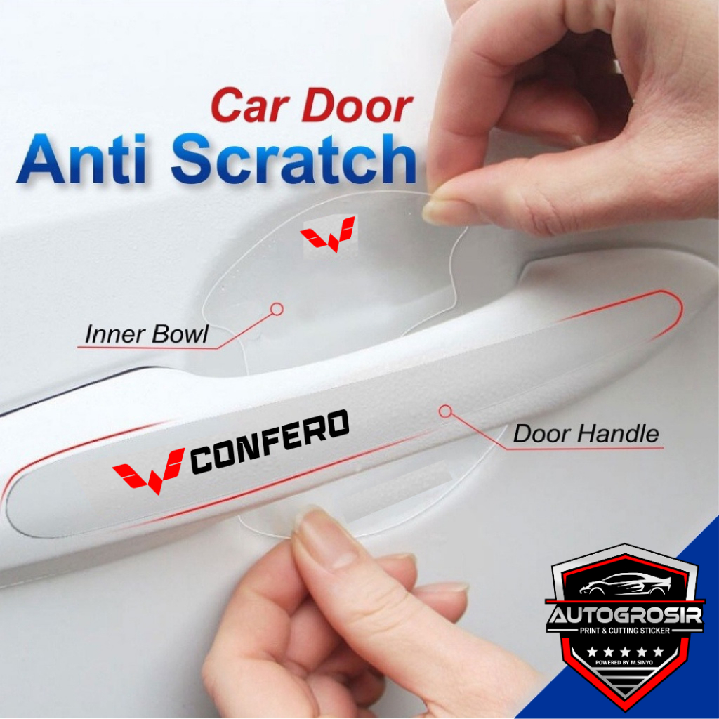 Jual Sticker stiker bening transparan pelindung outer handle mobil ...