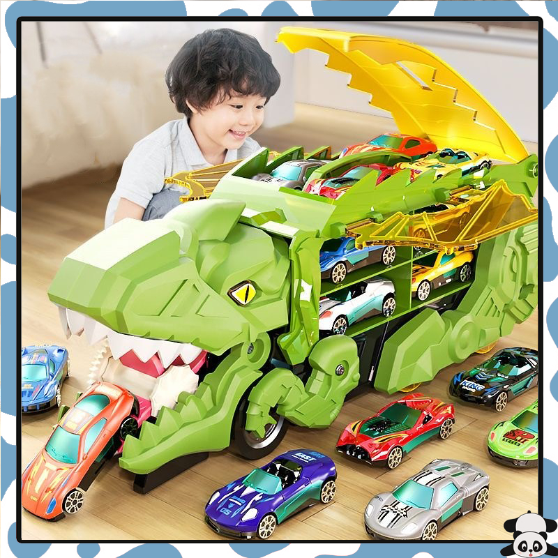 Jual [Free 4/6/12 Mobil Car] Deformed Dinosaur Track Truck Mobil Mainan ...