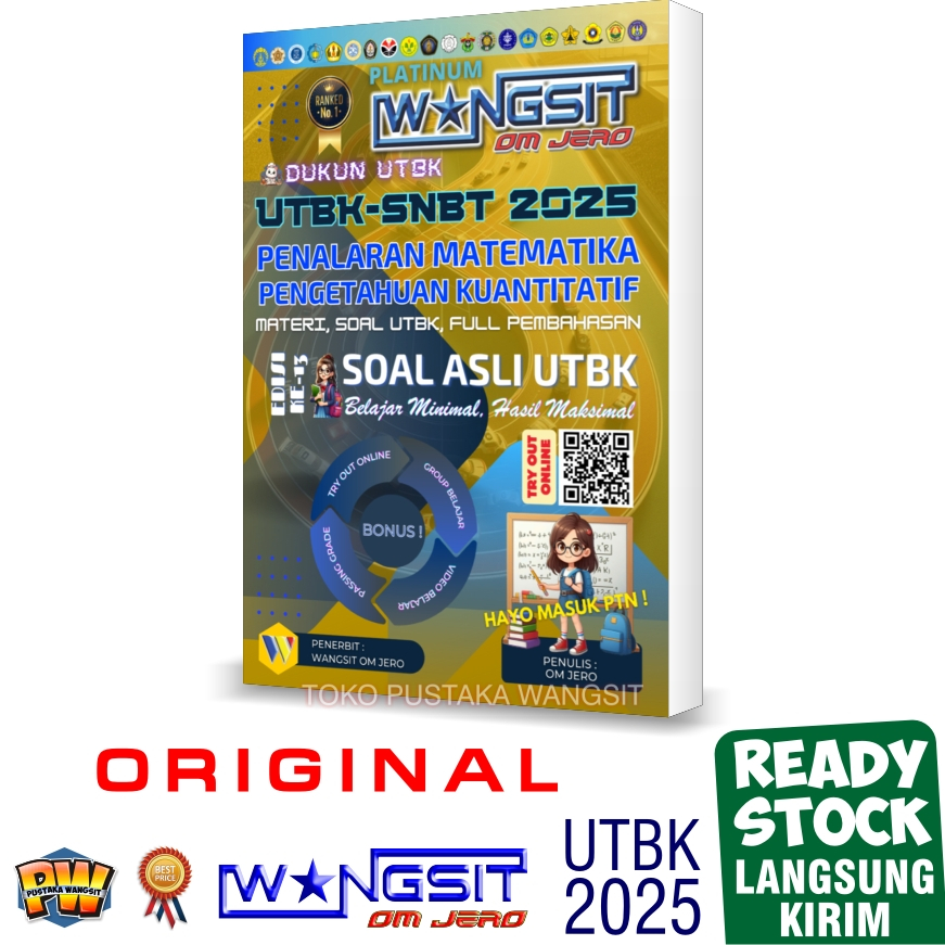 Jual Buku Wangsit UTBK SNBT PENALARAN MATEMATIKA & PENGETAHUAN KUANTITATIF 2025 | Shopee Indonesia