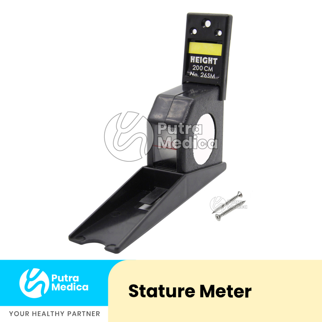 Jual Stature Meter [Black] / Alat Ukur Pengukur Tinggi Badan Manual ...