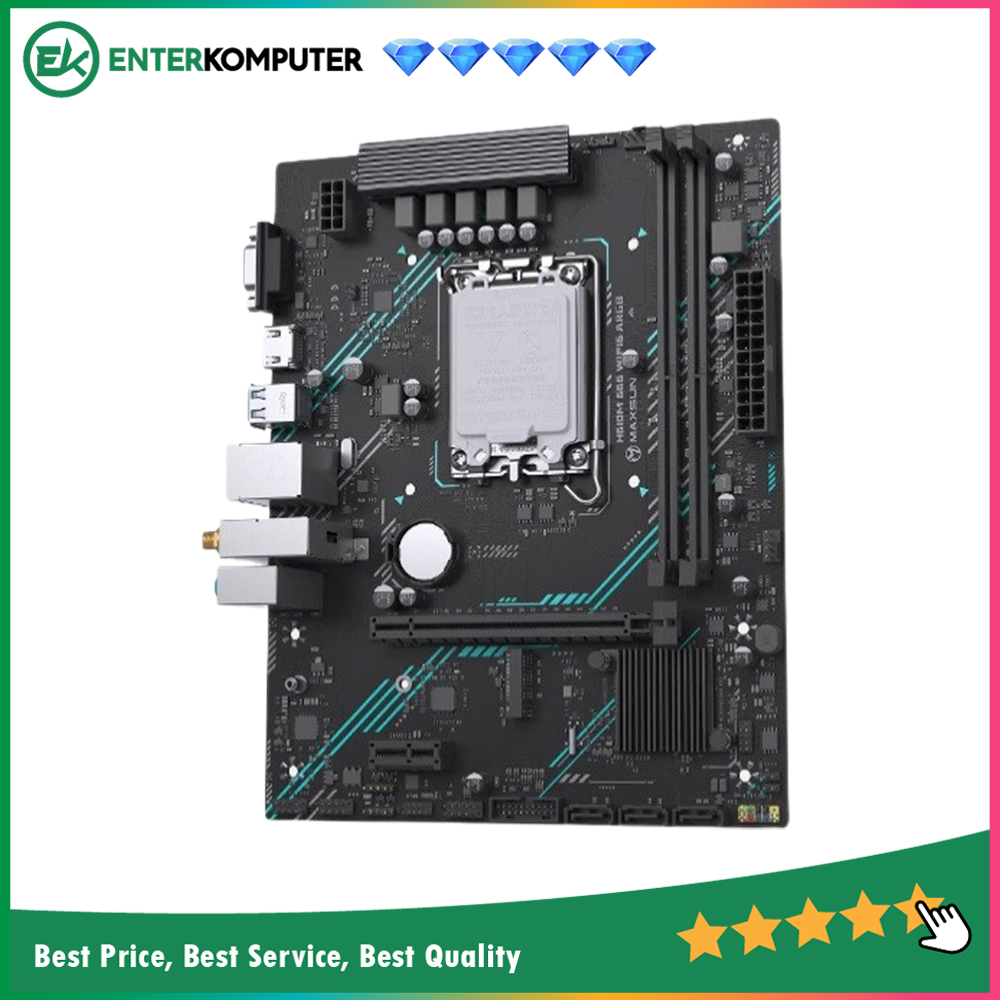 Jual MAXSUN H610M 666 WIFI6 ARGB (LGA1700, H610, DDR4, USB3.2, SATA3 ...