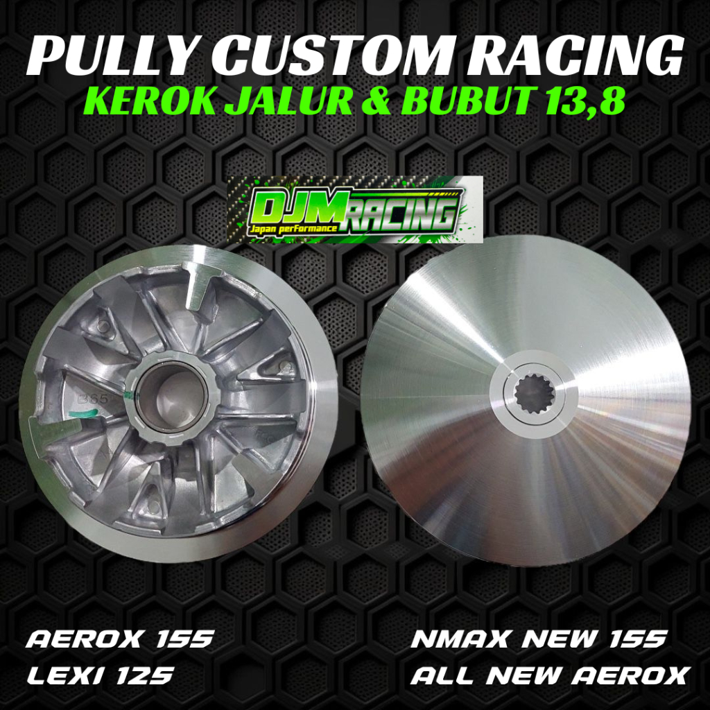 Jual Rumah roller Kipas Racing Pully Puli Custom Racing Bubut 13,8 B65 Aerox 155 All new Aerox ...
