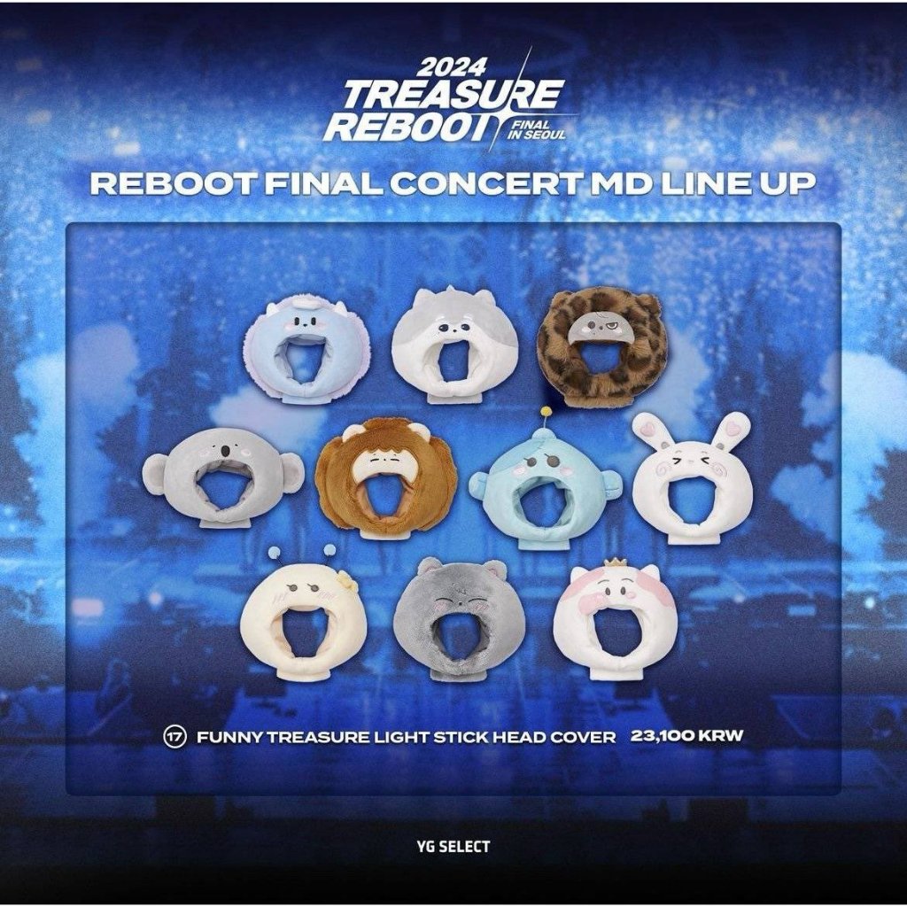 Jual [DP] FUNNY TREASURE LIGHTSTICK HEAD COVER OFFICIAL + PHOTOCARD ...