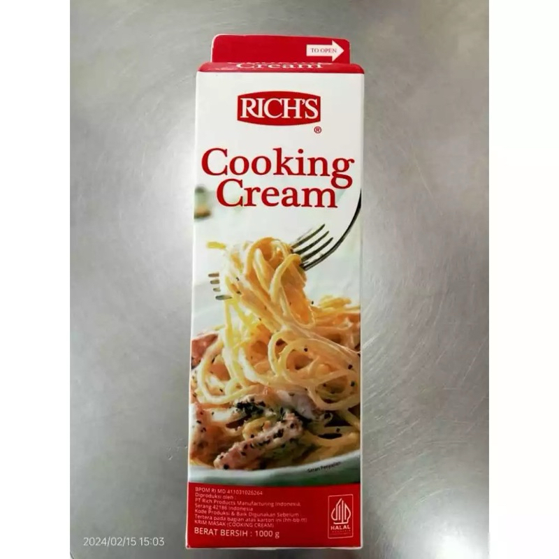 Jual RICH’S Cooking Cream Gold Label 1000gr krim masak | Shopee Indonesia