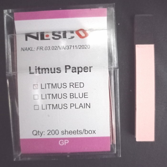 Jual KERTAS LAKMUS MERAH NESCO/ lakmus dr gray//LITMUS//HARGA ECERAN//1 ...