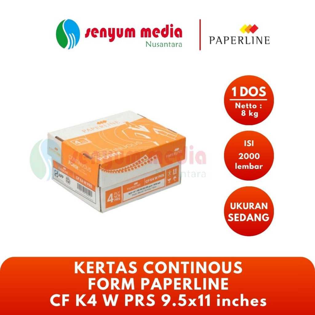 Jual Kertas Continous Form Paperline Cf K4 W Prs 9.5x11 Inches | Shopee Indonesia