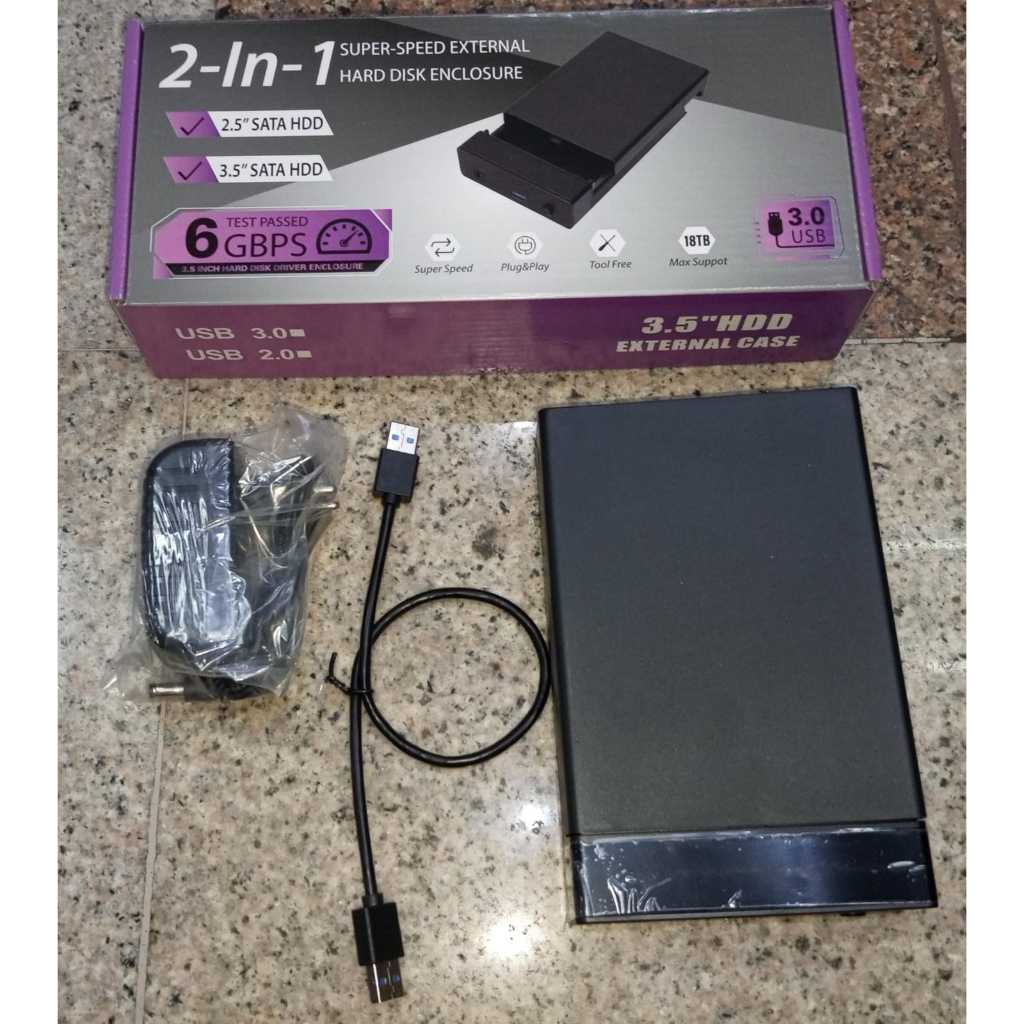Jual CASING HDD UKURAN 3,5 INCH USB 3.0 / CASING HARDISK PC 3,5 INCH ...