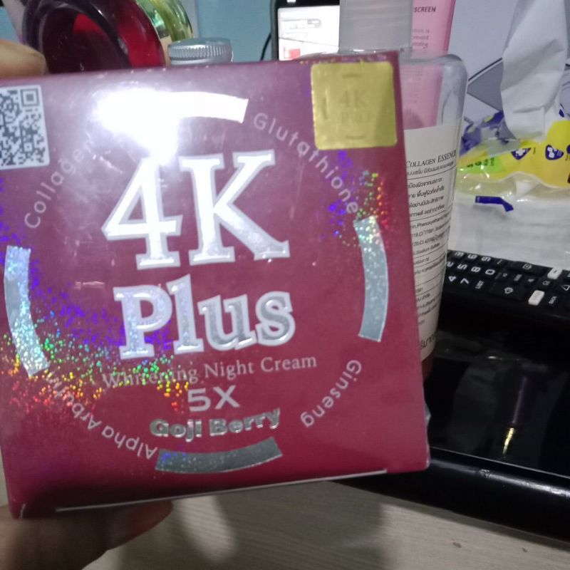 Jual 4k plus goji Berry whitening night cream | Shopee Indonesia