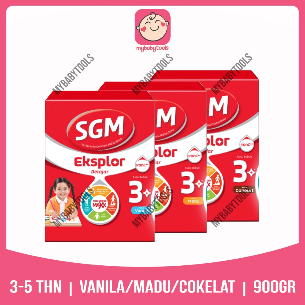 Jual SGM EKSPLOR 3 PLUS VANILA MADU COKELAT 900 GRAM | Shopee Indonesia