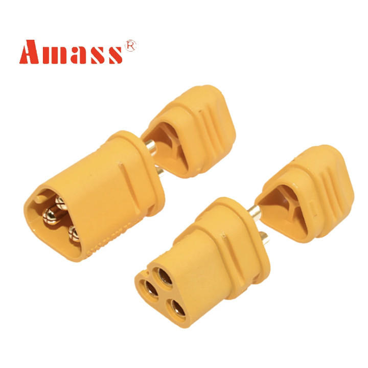 Jual AMASS MT30 Male Female 2mm 3 pin core cable connector 3p power ...