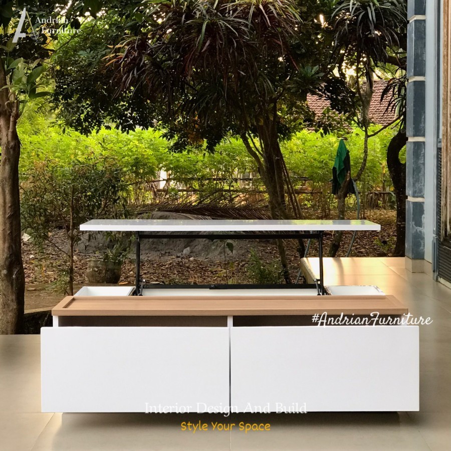 Jual Meja Tamu / Kopu Ruang Keluarga Modern Minimalis HPL - Coffee Table | Shopee Indonesia