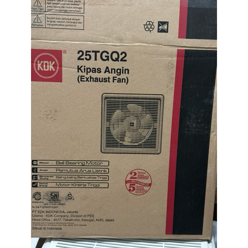 Jual KDK Ceiling Exhaust Fan Plafon Plafond 10" 25TGQ 25 TGQ EXHAUST ...
