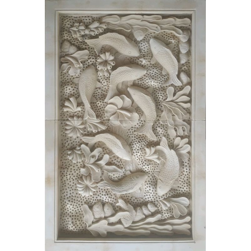 Jual ukiran batu alam motif ikan | Shopee Indonesia