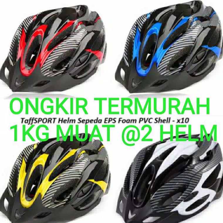 Jual Banyak Dipakai GRATIS ONGKIR Helm Sepeda Taffsport Visor All Size ...