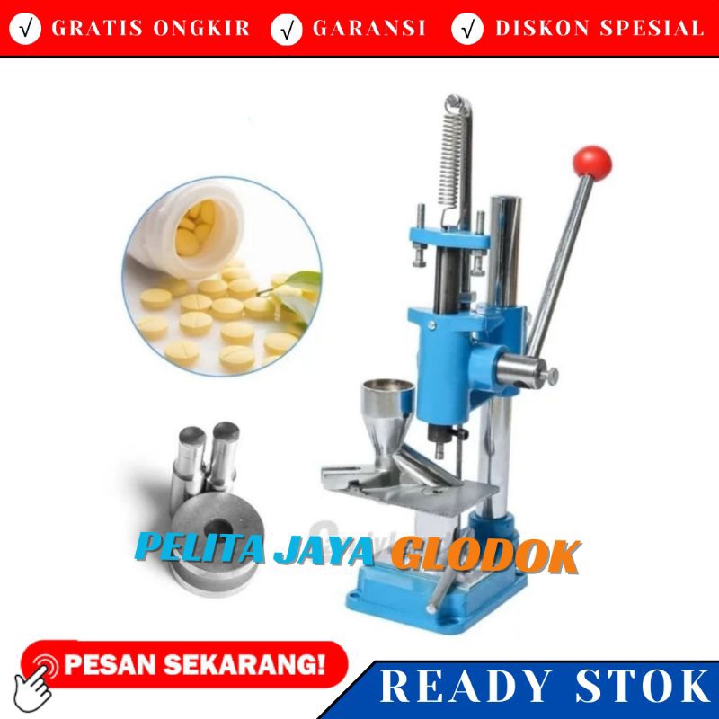 Jual tablet press machine herbal powders pill stamping mesin cetak ...