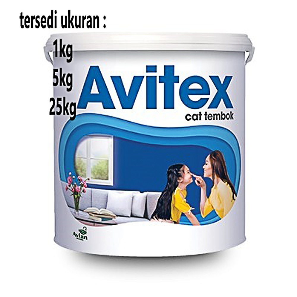 Jual CAT TEMBOK AVITEX 1Kg CAT DINDING PLAFON GYPSUM ETERNIT ASBES ...