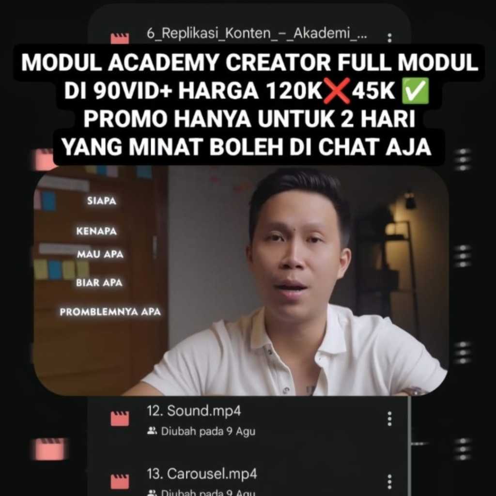 Jual MODUL-MODUL AKADEMI Creator | Shopee Indonesia