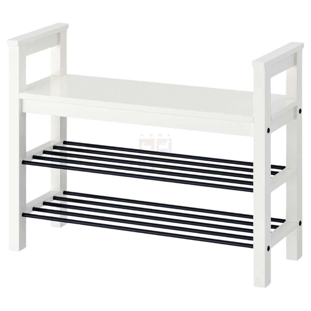 Jual Bangku dengan tempat sepatu, klasik,putih, 85x32x65 cm HEMNES/IKEA ...