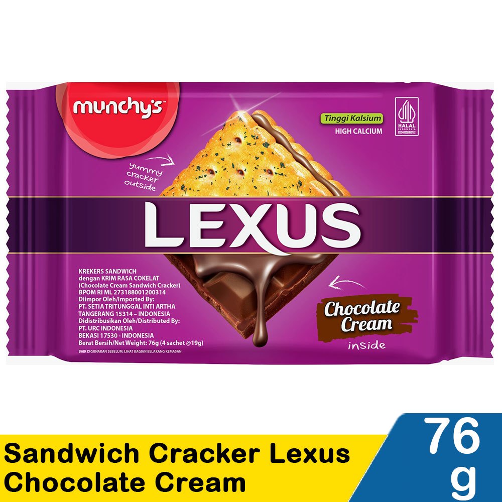 Jual lexus sandwich cracker munchy's chocolate cream | Shopee Indonesia