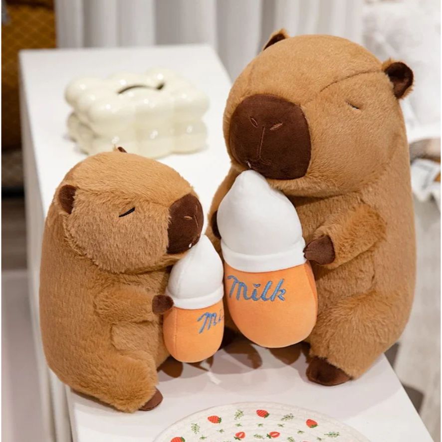 Jual Boneka Capybara Dot Milk Bahan Yelvo Ukuran 35cm Hadiah Ulang ...