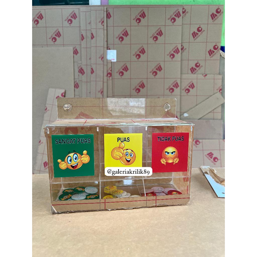 Jual Kotak kepuasan 3 Ruang/Kotak saran plus koin | Shopee Indonesia